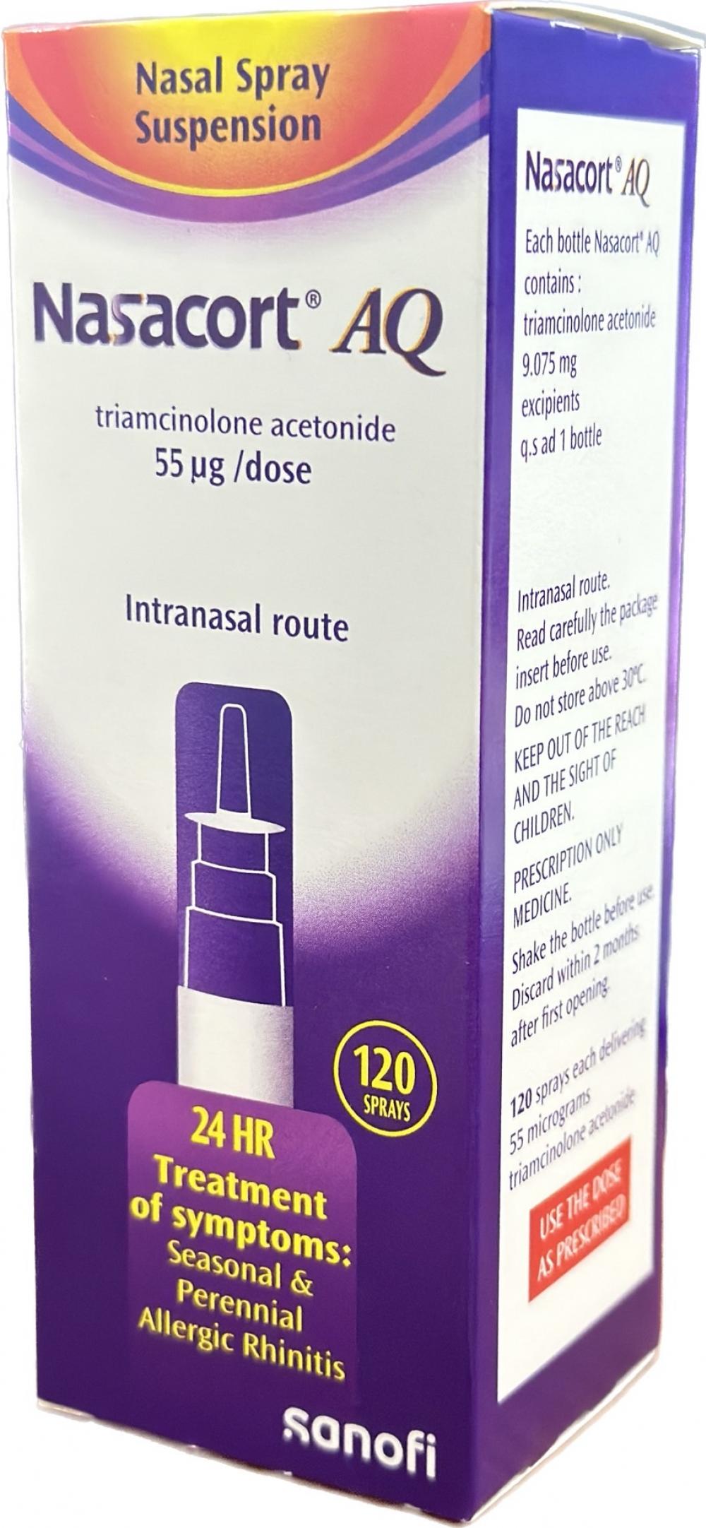 NASACORT AQ 55UG/DOSE 120SPRAYS สเปรย์พ่นจมูก