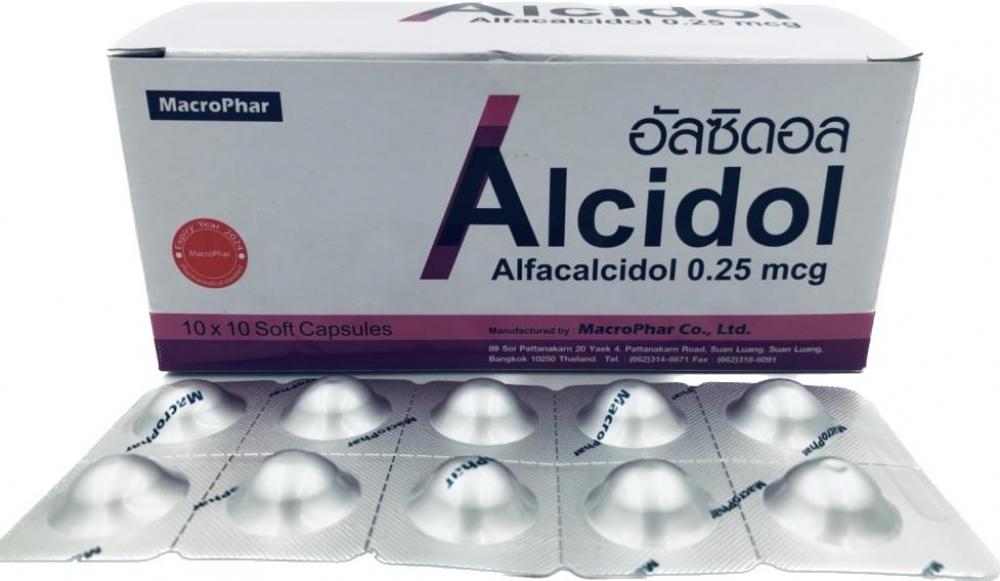 ALCIDOL (ALFACALCIDOL 0.25mcg.) 10CAP