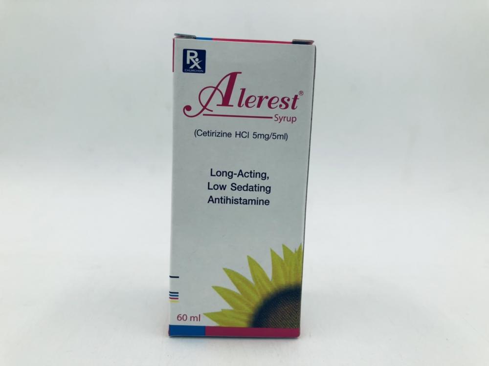ALEREST SYRUP 60ML./ยาน้ำขวดแก้ว