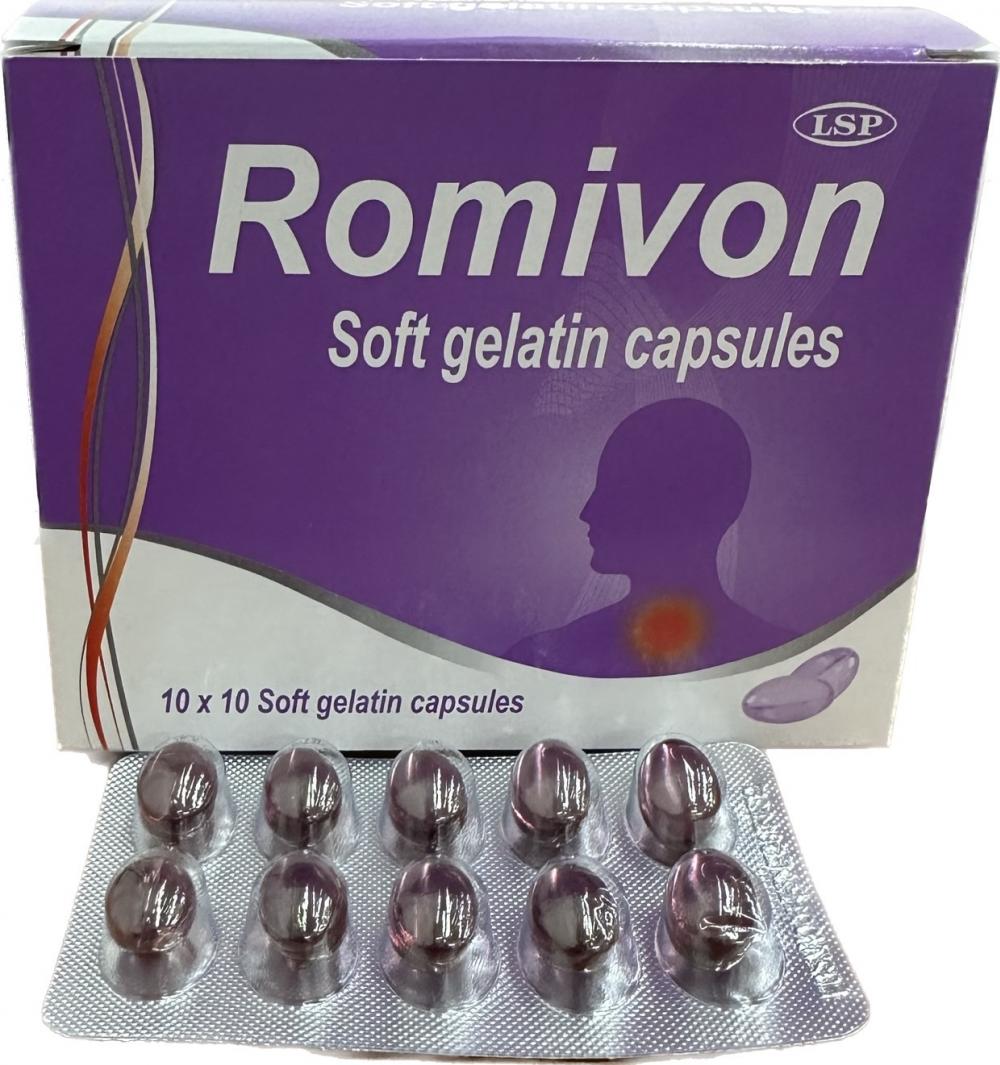 ROMIVON SOFT GELATIN (DEXTRO+BROMHEX) 10's/จำกัดการขายเฉพาะร้านยาไม่ ...